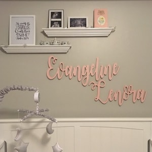 Custom Cursive CNC Name Large Family Cut Out Child Sign - Etsy