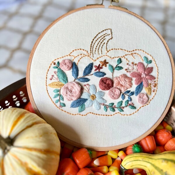 PDF Periwinkle Dreams Embroidery Pattern - Intermediate Embroidery ...