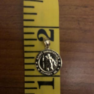 Saint Christopher Pendant: Solid Gold St Christopher Medal 10k/14k - Etsy