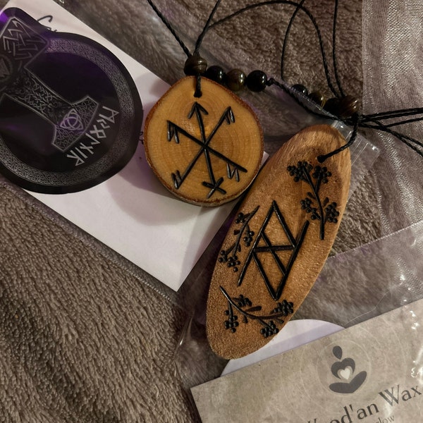 Viking Runes Driftwood Valhalla Ladder, Younger Futhark Runes, Viking ...