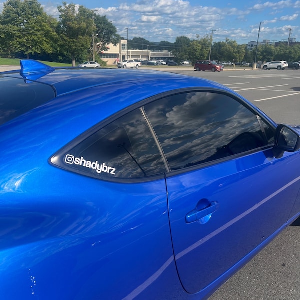 Custom Instagram Name Vinyl Decal Personalized IG Username Sticker ...