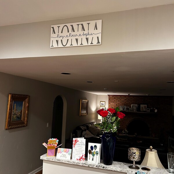 Nonna Sign - Mother's Day Gift for Nonna - Personalized Mothers Day ...