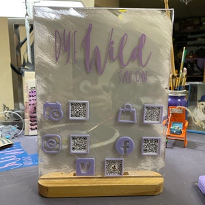 Acrylic Social Media Icons-diy-small Business Sign-market-logo-mirror ...