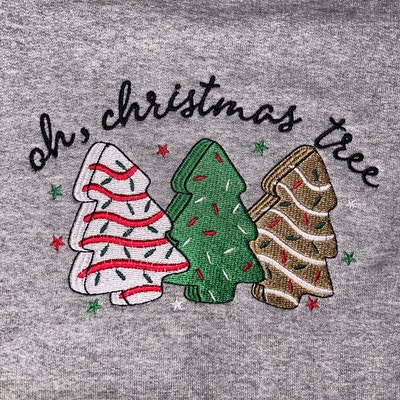 Little Debbie Christmas Tree Cake Embroidery Design, Oh Christmas Tree ...