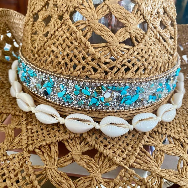 Deep Blue Sea - Natural Navy Cowboy Hat - Stones of Dark Blue ...