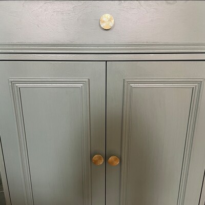 Hammered Solid Brass Round Knobs, Round Cabinet Knobs, Modern Drawer Knob Handles, Furniture ...