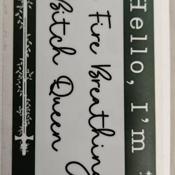 Fire Breathing Btch Queen Throne of Glass Sticker TOG Bookish Sticker ...