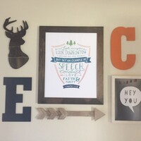 Christian Art Print Downloads | Be Strong and Courageous - Joshua 1:9 ...