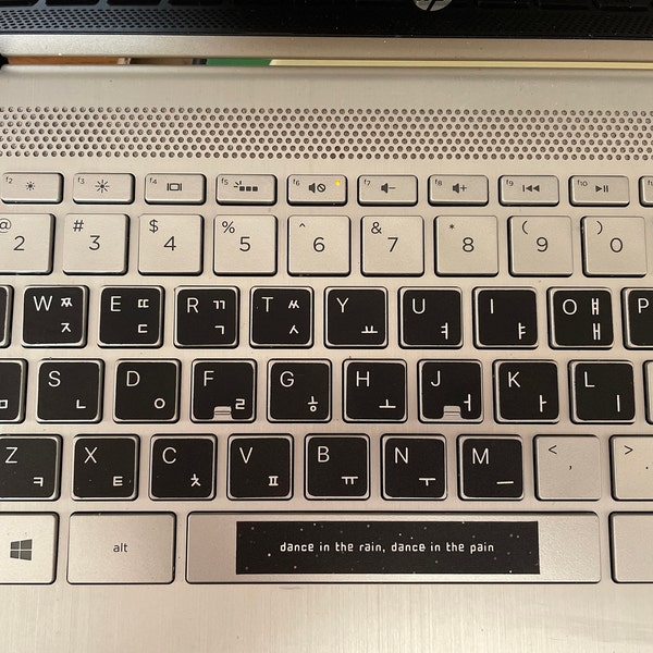 Korean English Hangul 한-영 Keyboard Stickers - Generic Size [macbook/hp ...