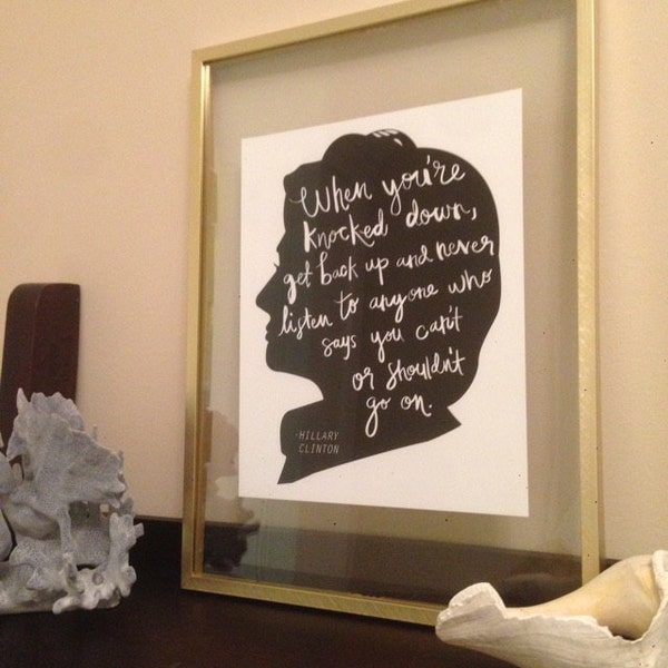 Hillary Clinton Poster, Hillary Clinton, Clinton Quote, Motivational ...