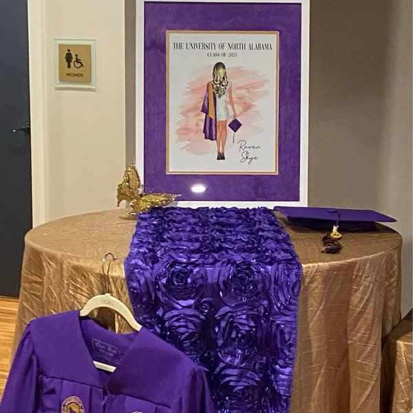 Custom Graduation Portrait | PRINTABLE Personalized Grad Gift ...