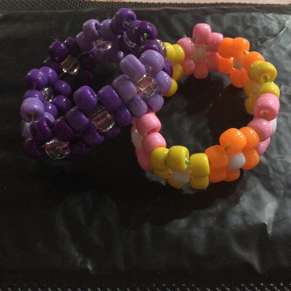 Star-shaped Kandi Bracelet/cuff (customization Available) - Etsy