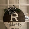 Welcome Door Sign Spanish Circle Welcome Sign Personalized Welcome Sign ...