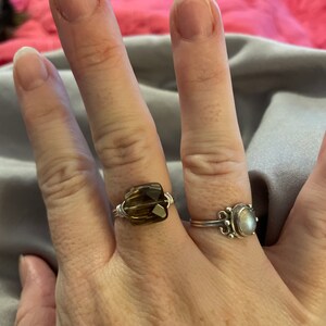 Chai Ring Sterling Silver Filled Wire Wrapped Ring With Hand | Etsy