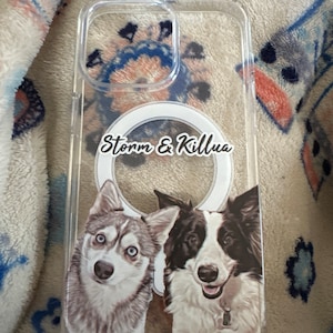 Custom Multi Dog iPhone Phone Case, Personalized Dog Gifts, Dog Lover ...