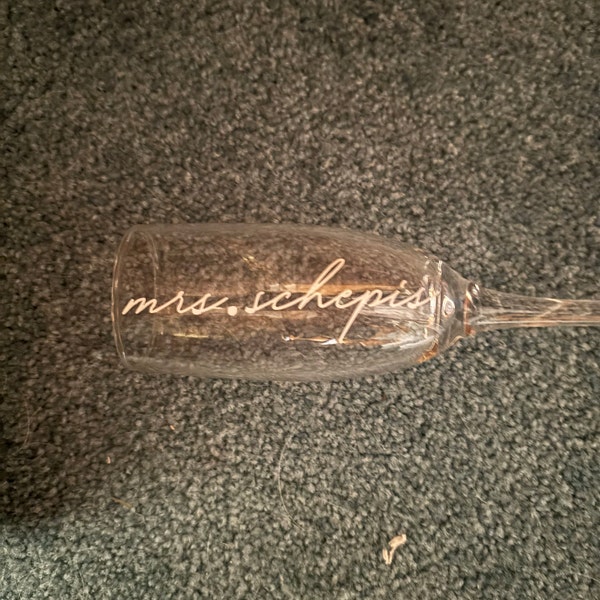 Champagne Flute Decals, Custom Champagne Decals, Personalized Champagne ...