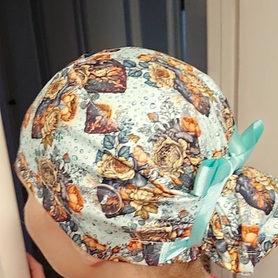 Face-lift Markings Scrub Cap, Plastic Surgeon Hat, Cosmetic Surgery ...