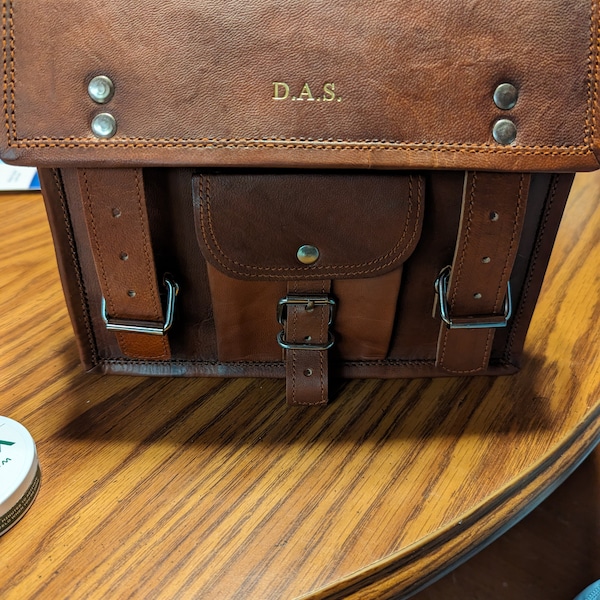 Personalised Womens Leather Satchel - Beautiful Present for Mum, Sister ...