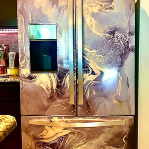 Decal Fridge Refrigerator Skin Sticker Decor Custom Skin - Etsy