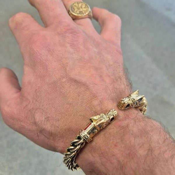 Knife Pommel Wolf Head, Wild Dog Guard Bolster Pommel, Custom Knife ...