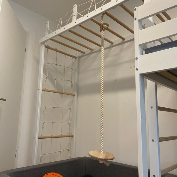 88x78" Giant Bridge Swedish Ladder & 1 Optional Rope Accessory ...