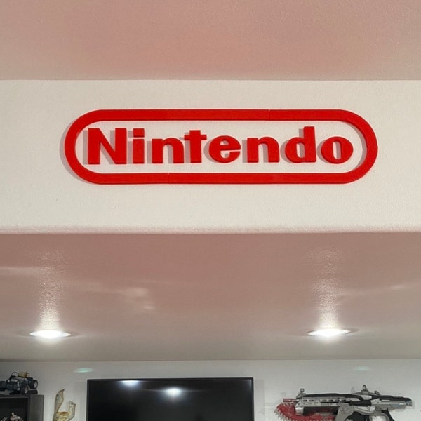 2ft or 4ft HUGE Nintendo Nintendo Switch Video Game Logo Sign (man Cave ...