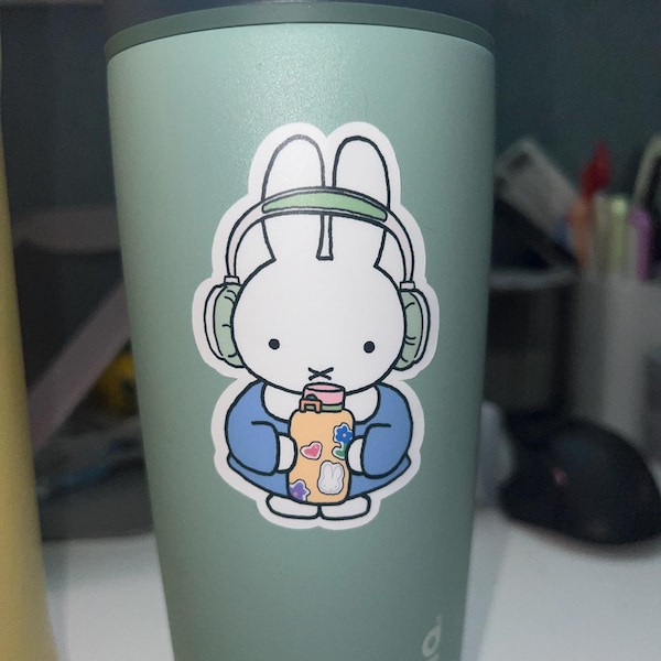 Hatsune Smiku | Cute Sticker | Little Blue Guy Inspired Sticker - Etsy