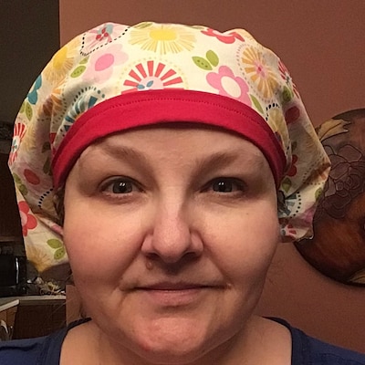 Scrub Hat Sewing Pattern Tutorial Reversible Fully Lined Surgical Scrub ...