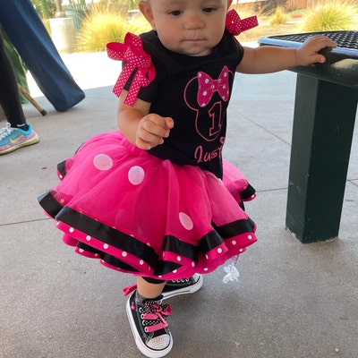 Personalized Minnie Mouse Birthday Tutu Outfit With Matching - Etsy