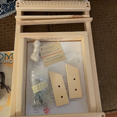 Tall Frame Loom Table or Floor, Wooden Loom, Tapestry, Do-it-yourself ...