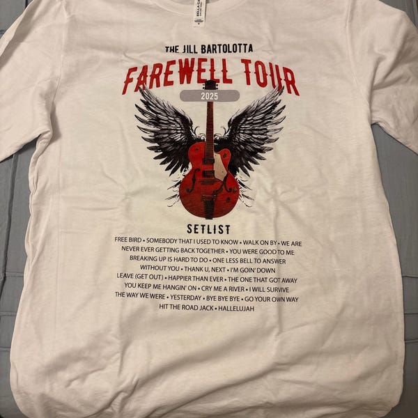 Personalized Retirement FAREWELL TOUR T-shirt, Funny Music-themed Music ...