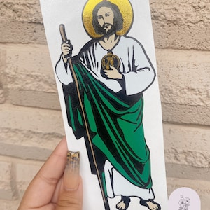 Jesus Malverde En Ti Confio Rear Window Decal SVG Files for | Etsy