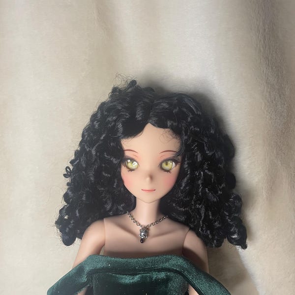 Custom Doll Wig for Minifee 1/4 BJD Dolls- "tan Caps" 6-7" Head Size of ...