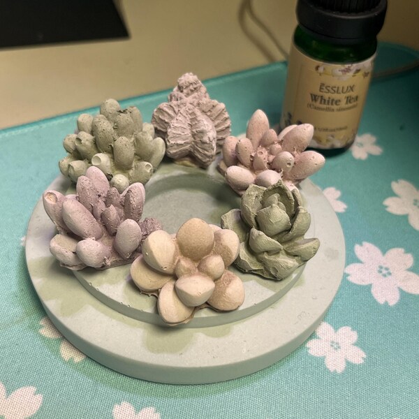 Set of Diffuser Stones- Aroma Stones - Concrete - Rocks - Gems - Cement ...