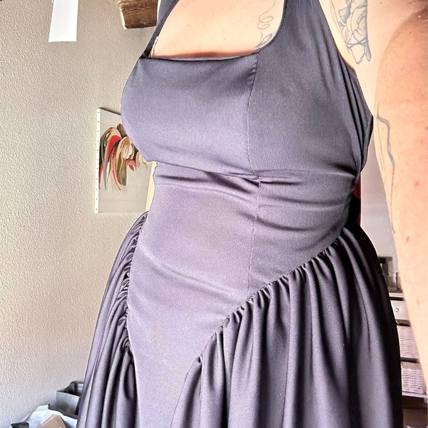 Begonia Backless Dress Sewing Pattern: Fairy Skater Silhouette (PDF ...