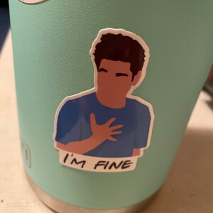 Ross I'm Fine Sticker Friends TV Show Ross Geller Ross - Etsy