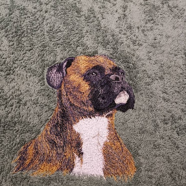 Boxer Dog Embroidery Design: Machine Embroidery File (digital Download ...