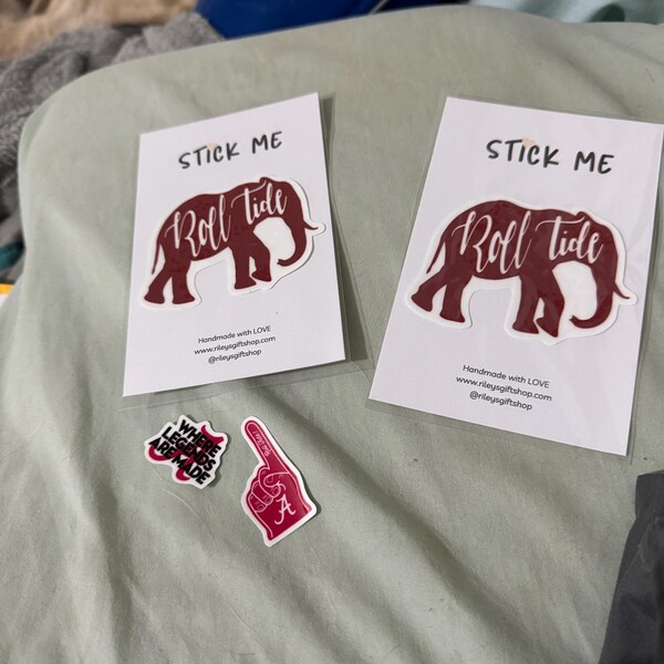 University of Alabama Sticker Handmade Weatherproof Sticker 3 - Etsy