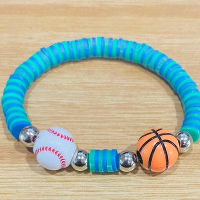 12mm Acrylic Baseball Beads, Sports Beads, Baseball Team Beads, Beads ...