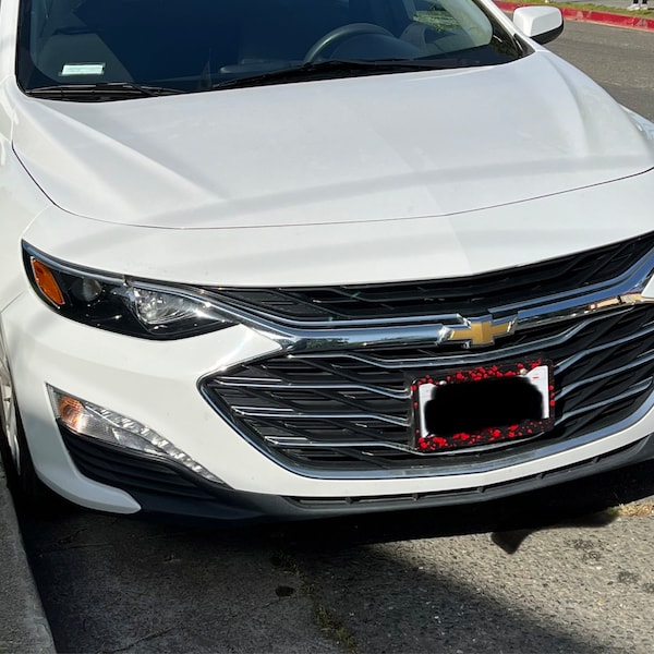 Blood Splattered Black Plastic License Plate Frames Car Truck Zombie ...