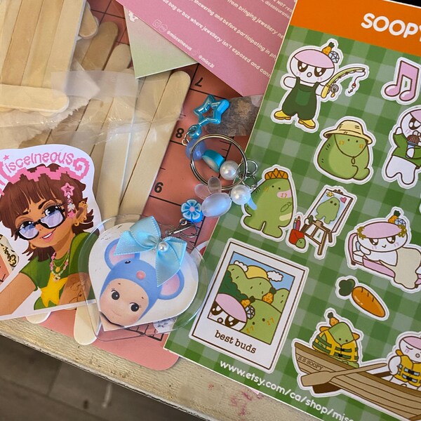 Silly Smiski Sticker Sheet Vinyl Matte Sticker Sheet 7 Original Designs ...