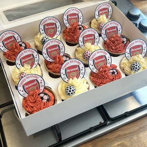 12 X Liverpool Football Cupcake Toppers - Etsy