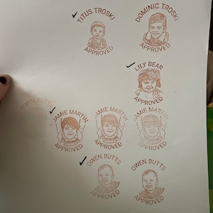 Face Stamp / Make the Stamp in Your Likeness / Custom Portrait - Etsy