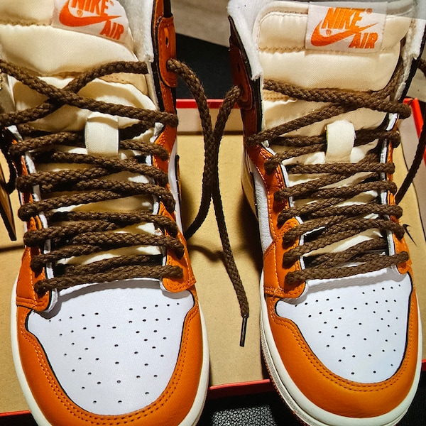 1 Pair BROWN Thin Braided Rope Shoelaces 1/5th Inch Rope Replacement ...