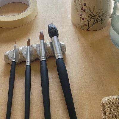 Colorful Paint Brush Rest: Ready-to-ship, Gift for Painters and Artists ...