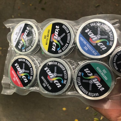 Letterpress Ink Rubber Based Ink Vanson Ink Starter's Pack 14x20g - Etsy