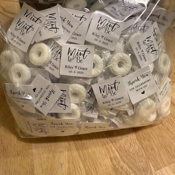 SET OF 60 - Graduation Mints Favors Gifts High School University ...