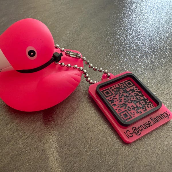 Custom Acrylic QR Code Keychain for Payment Links, Social Media, or ...