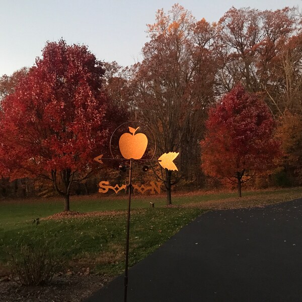 Hand Made Apple Weathervane New - Etsy