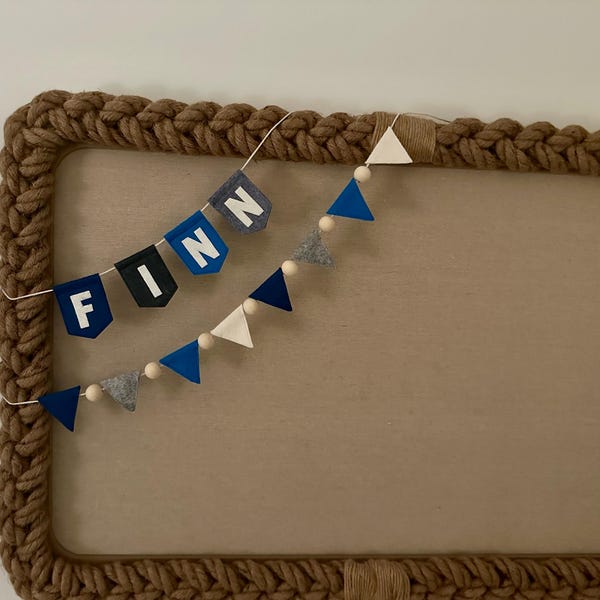 Mini Felt Triangle Banner for Nursery Decor - Party Scandi Garland ...